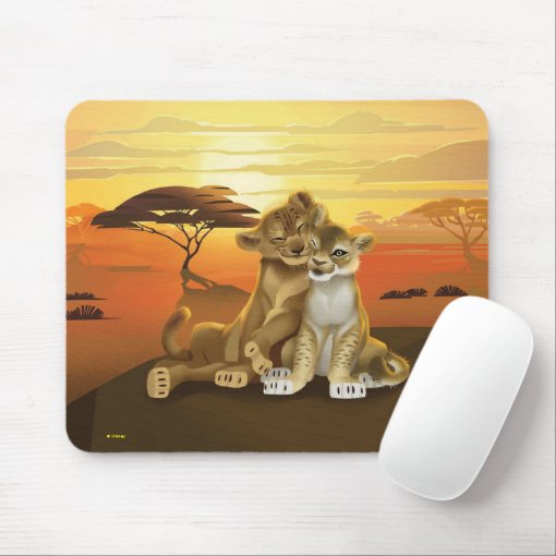 Lion King | Simba & Nala At Sunset Mouse Pad | Zazzle