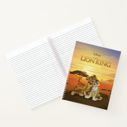 Lion King | Simba & Nala At Sunset Notebook | Zazzle