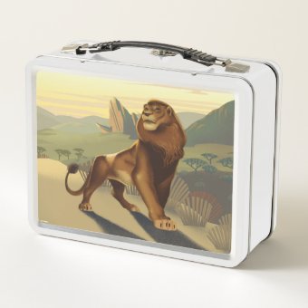 Lion King | Simba On Pride Lands Metal Lunch Box | Zazzle