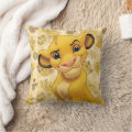 Lion King | Simba on Triangle Pattern Throw Pillow | Zazzle