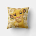 Lion King | Simba on Triangle Pattern Throw Pillow | Zazzle