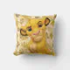 Lion King | Simba on Triangle Pattern Throw Pillow | Zazzle
