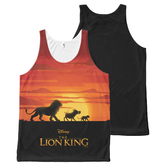 Lion King | Simba, Pumbaa, & Timon Silhouette All-Over-Print Tank Top ...