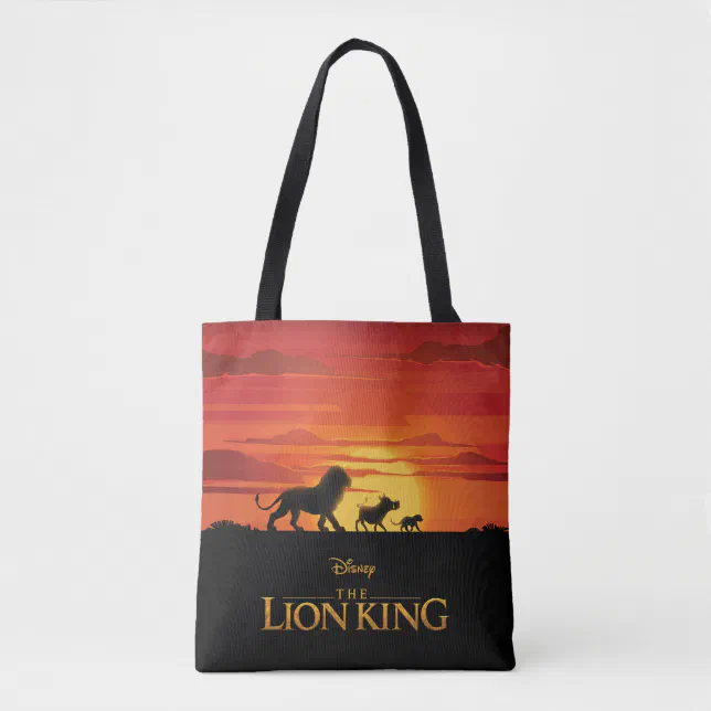Lion King | Simba, Pumbaa, & Timon Silhouette Tote Bag | Zazzle