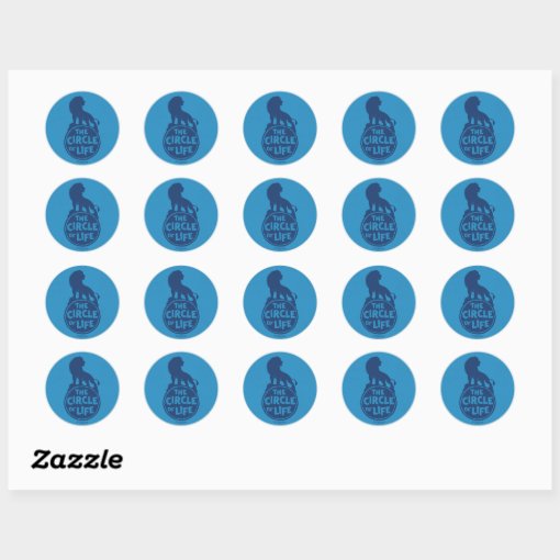Lion King | Simba "The Circle Of Life" Classic Round Sticker | Zazzle