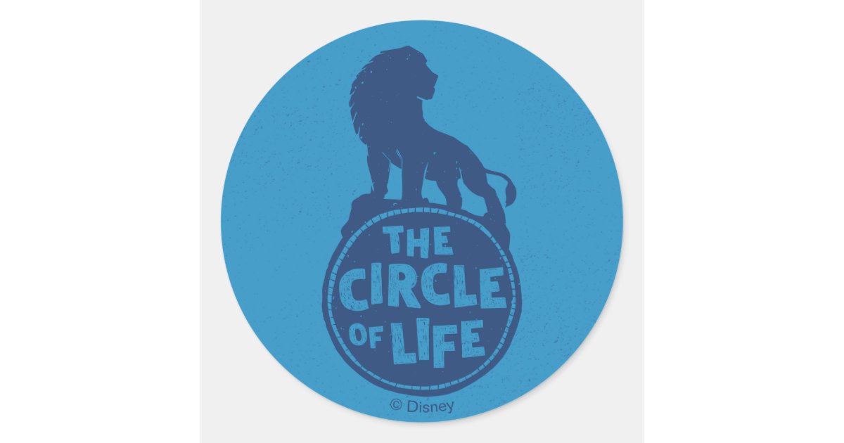 Lion King | Simba "The Circle Of Life" Classic Round Sticker | Zazzle