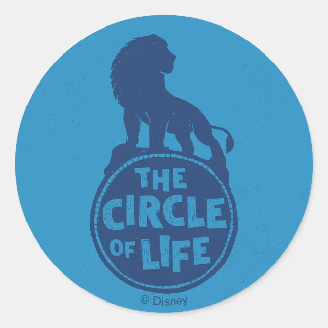 Lion King | Simba "The Circle Of Life" Classic Round Sticker | Zazzle