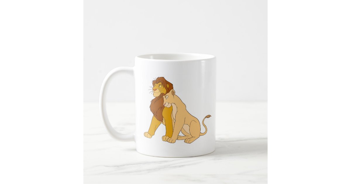 Lion King's Adult Simba and Nala Disney Coffee Mug | Zazzle