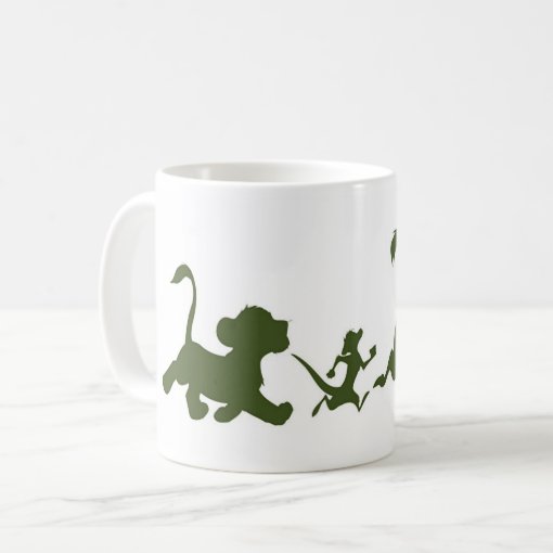 Lion King's Simba, Timon, and Pumba Silhouettes Coffee Mug | Zazzle