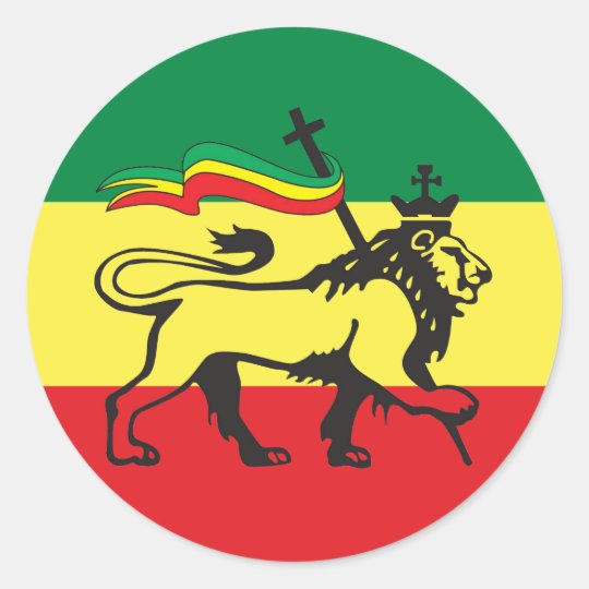 Lion OF Judah - Rastafara - Jah Rastafari Sticker | Zazzle.com