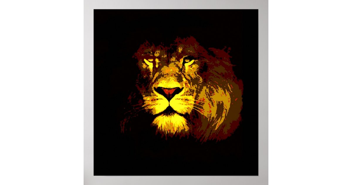 Lion Poster Print | Zazzle