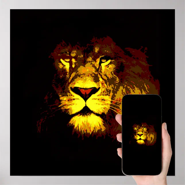 Lion Poster Print | Zazzle