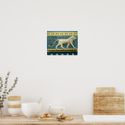 Lion representing Ishtar Poster | Zazzle