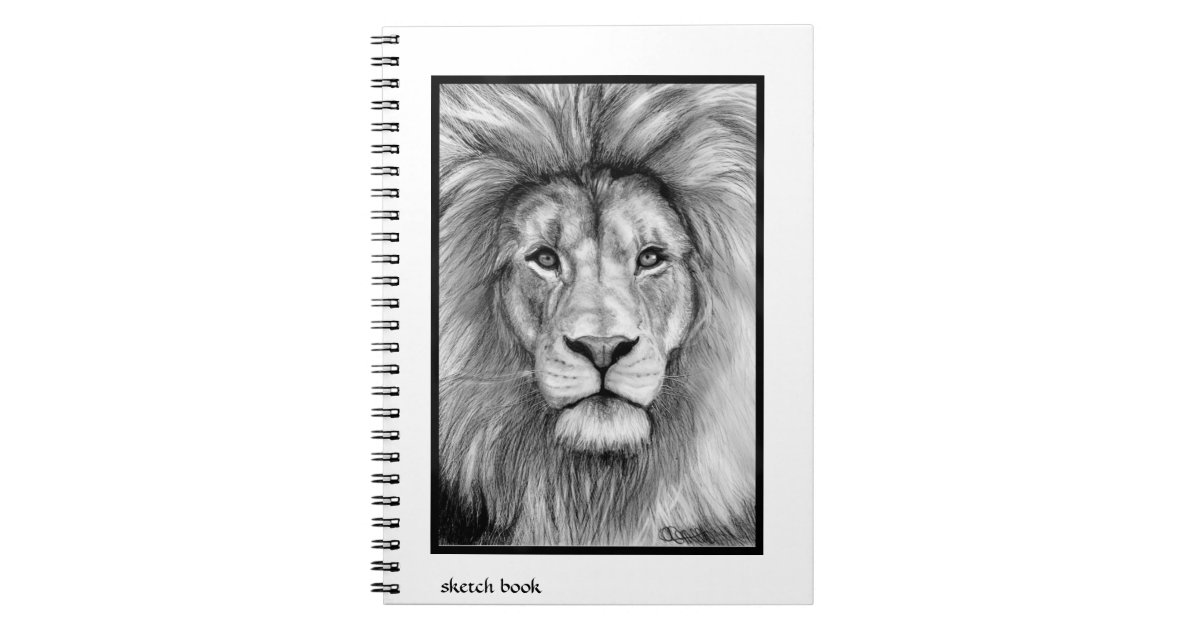 Lion sketch book | Zazzle
