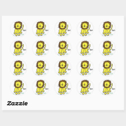Lion Stick Figure Stickers Sticker | Zazzle