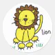 Lion Stick Figure Stickers Sticker | Zazzle