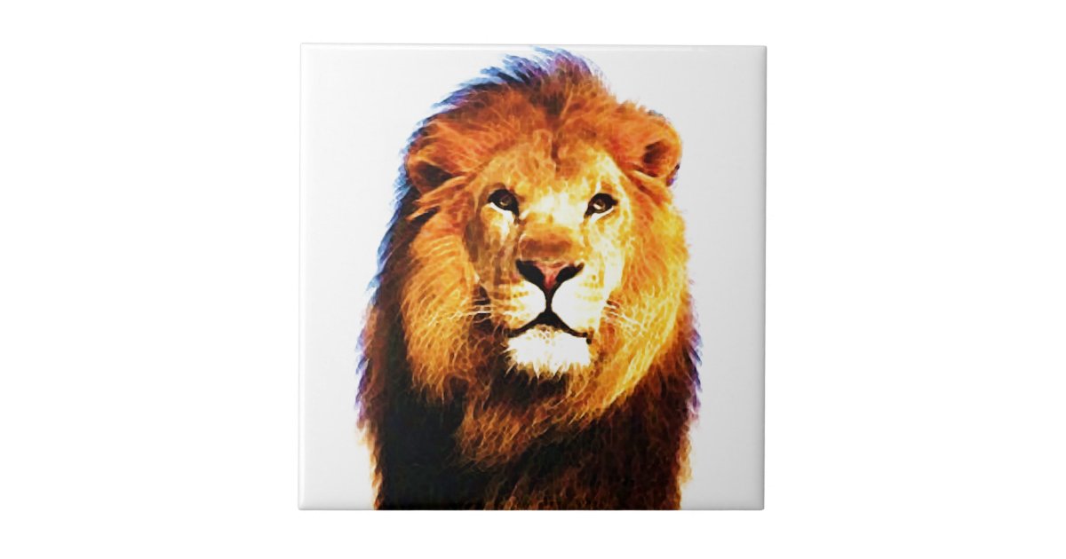 Lion Tile | Zazzle