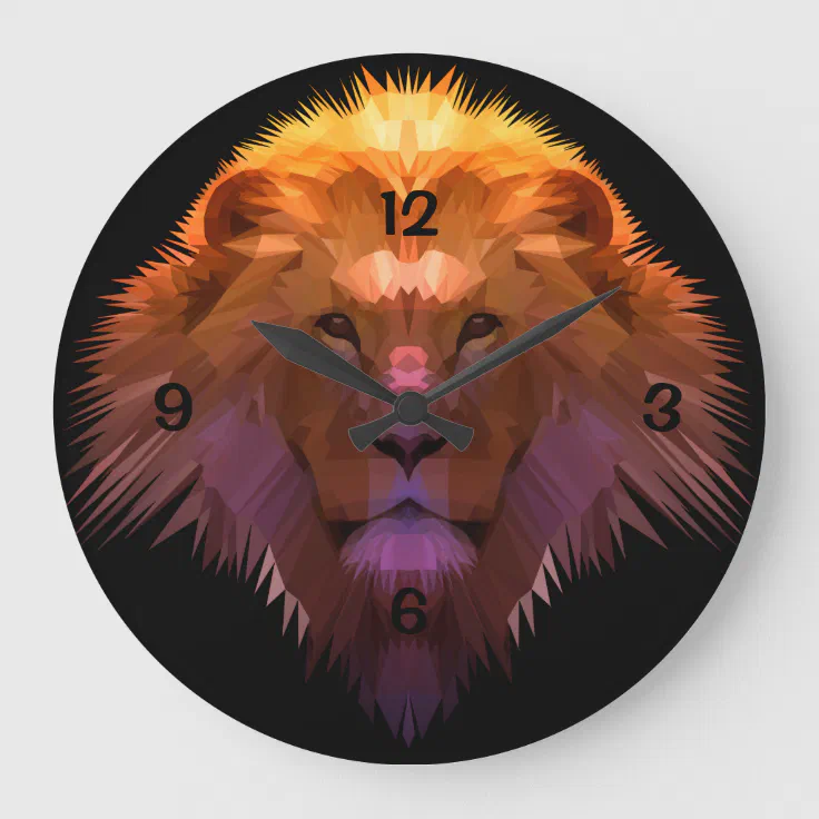 Lion Wall Clock | Zazzle