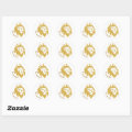 Lion With Crown - Gold Style 1 Classic Round Sticker | Zazzle
