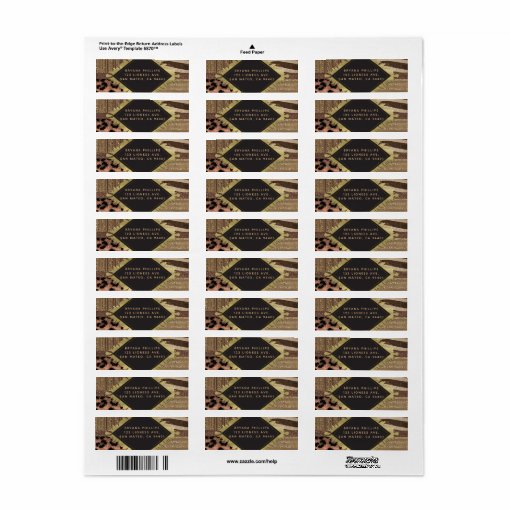 Lioness Safari Chic Jungle Glam Modern Wedding Label | Zazzle