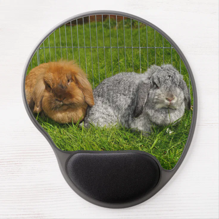 Lionhead Holland Mini Lop Bunny Rabbit Gel Mouse Pad | Zazzle