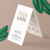 Lip Blush Care Instructions Retro Beige Logo PMU Business Card | Zazzle