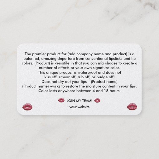 Lip Boss Business Card | Zazzle