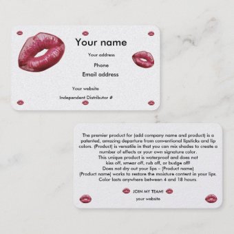 Lip Boss Business Card | Zazzle