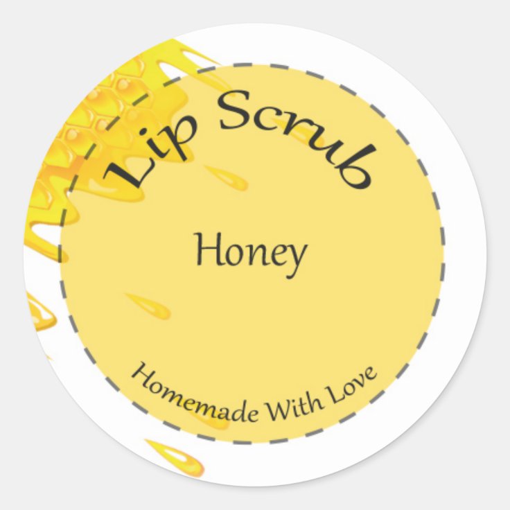 Lip Scrub Sticker | Zazzle