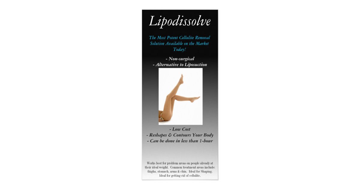 Lipodissolve1, Lipodissolve, The Most Potent Ce... Rack Card | Zazzle