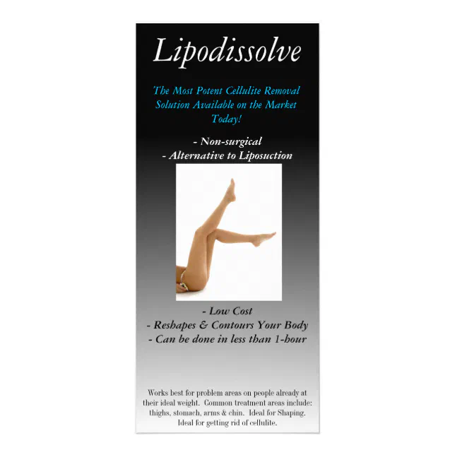 Lipodissolve1, Lipodissolve, The Most Potent Ce... Rack Card | Zazzle