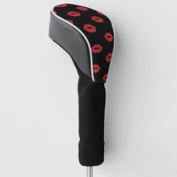 Lips Glitter Kisses Elegant Feminine Girly Makeup Golf Head Cover | Zazzle