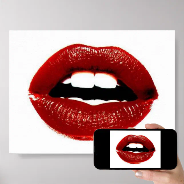 Lips Poster | Zazzle
