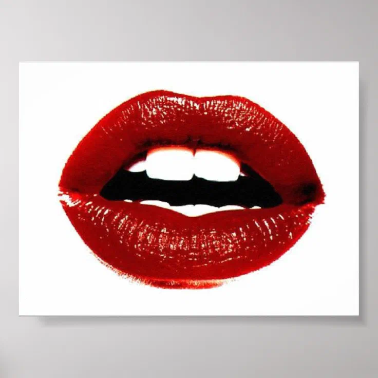 Lips Poster | Zazzle