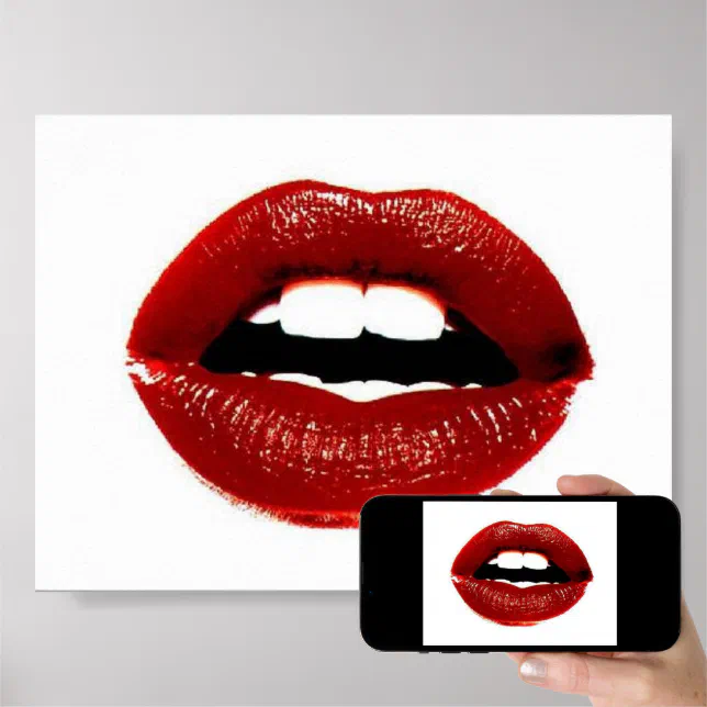 Lips Poster | Zazzle