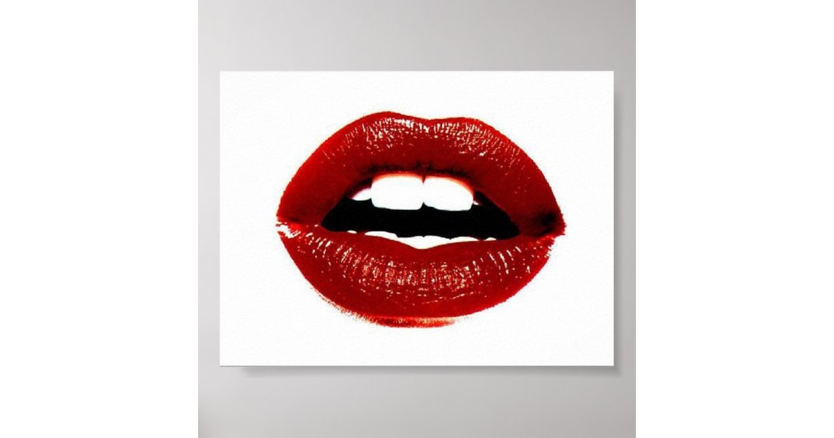 Lips Poster | Zazzle