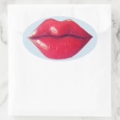 Lips Stickers, Big juicy red lips stickers | Zazzle