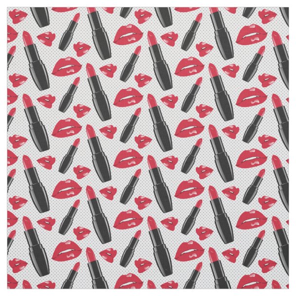 Hair Care Pattern Fabric | Zazzle