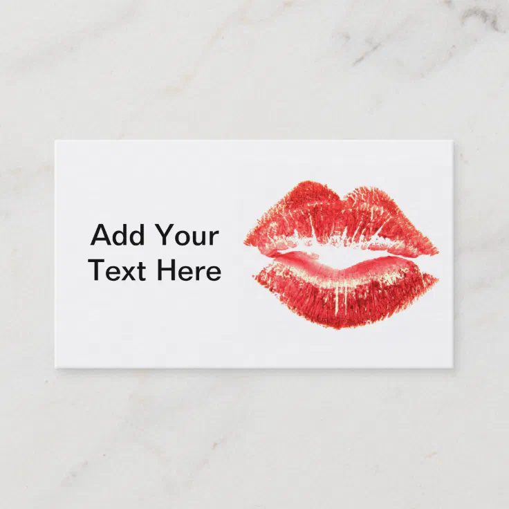 Lipstick Business Card | Zazzle