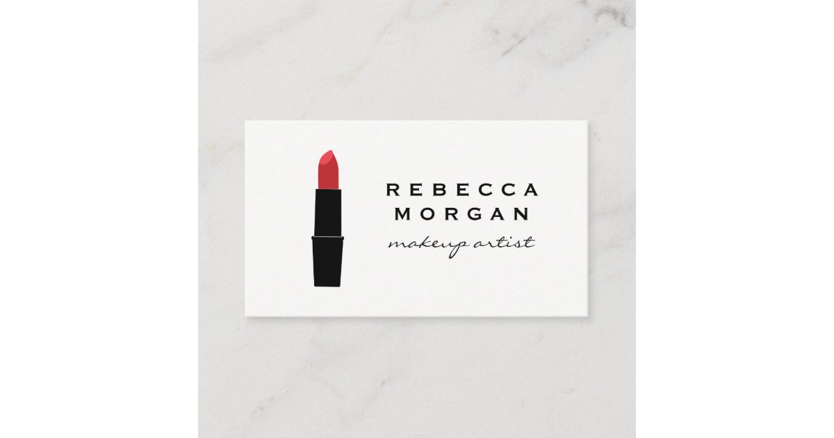 Lipstick Business Card | Zazzle