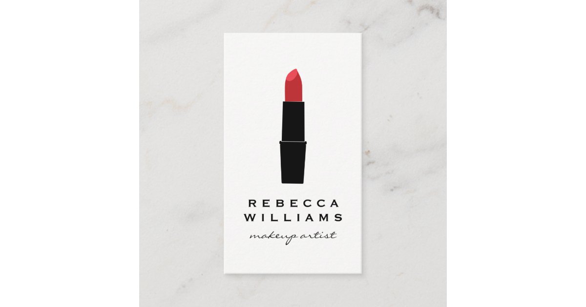 Lipstick Business Card | Zazzle