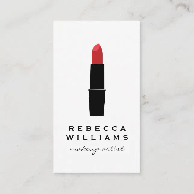 Lipstick Business Card | Zazzle