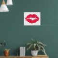 Lipstick Kiss Poster | Zazzle