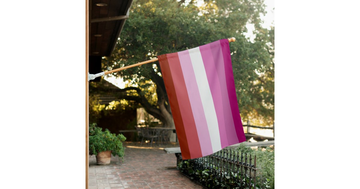 Lipstick Lesbian Pride flag | Zazzle