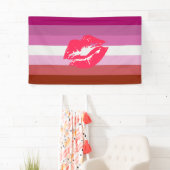 Lipstick Lesbian Pride Flag Banner | Zazzle
