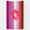 Lipstick Lesbian Pride Flag Banner | Zazzle