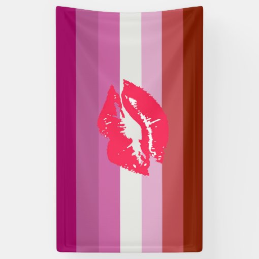 Lipstick Lesbian Pride Flag Banner | Zazzle