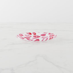 Lipstick Lips Kisses Trinket Tray | Zazzle