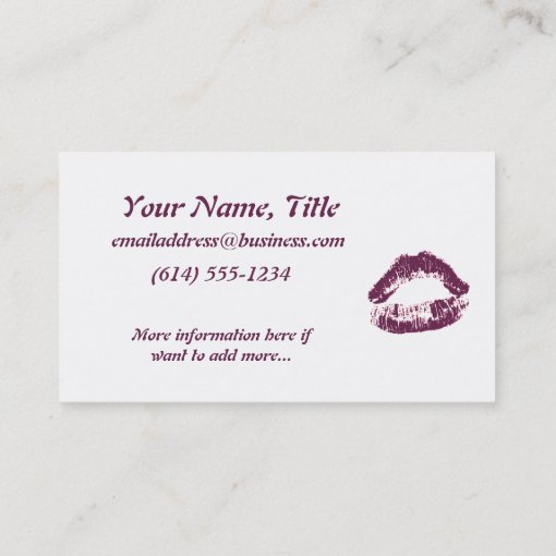 Lipstick Lips Makeup Business Cards b | Zazzle