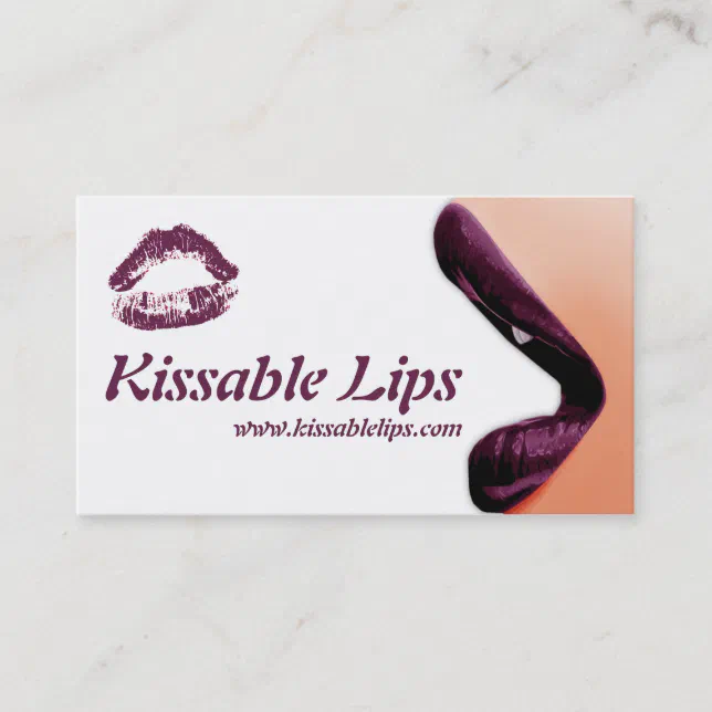 Lipstick Lips Makeup Business Cards b | Zazzle